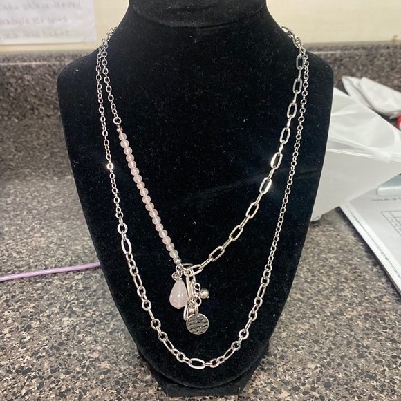 Free People | Jewelry | New Beautiful Layered Silver Chain Necklace ...